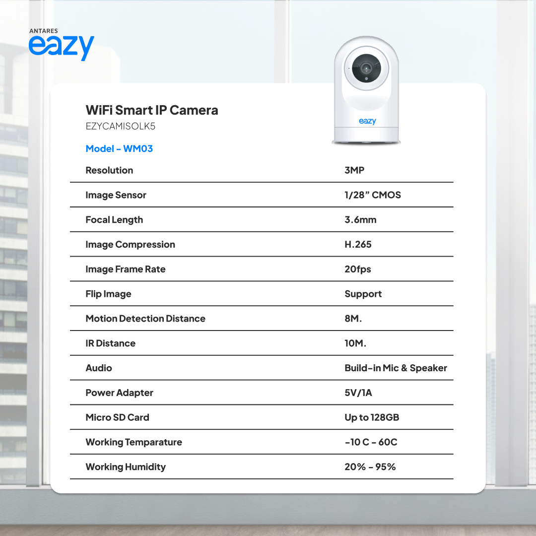 EazyCam IP Camera Indoor Harga Terbaik 2024 - eazycam | Antares Eazy